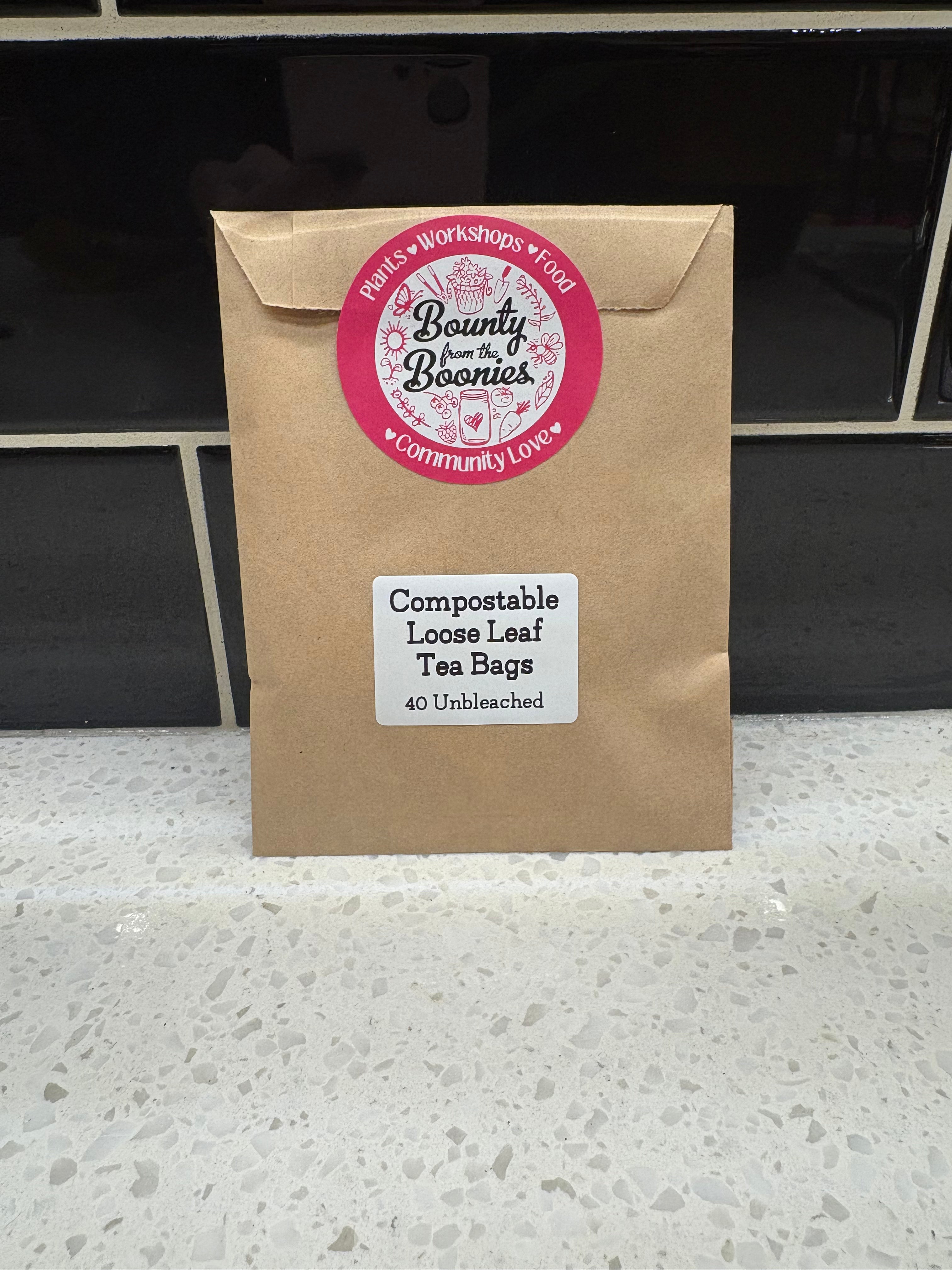 Compostable Loose Leaf Tea Bags – Bounty from the Boonies